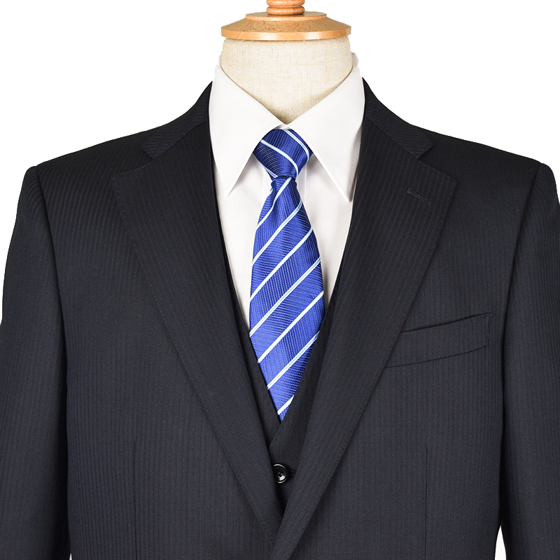 STUDIO by D'URBAN スタジオバイダーバン 秋冬 スリーピース ピンストライプ柄 Super100'Sウールスーツ 濃紺/AB5(Mサイズ)｜売買されたオークション情報 ...