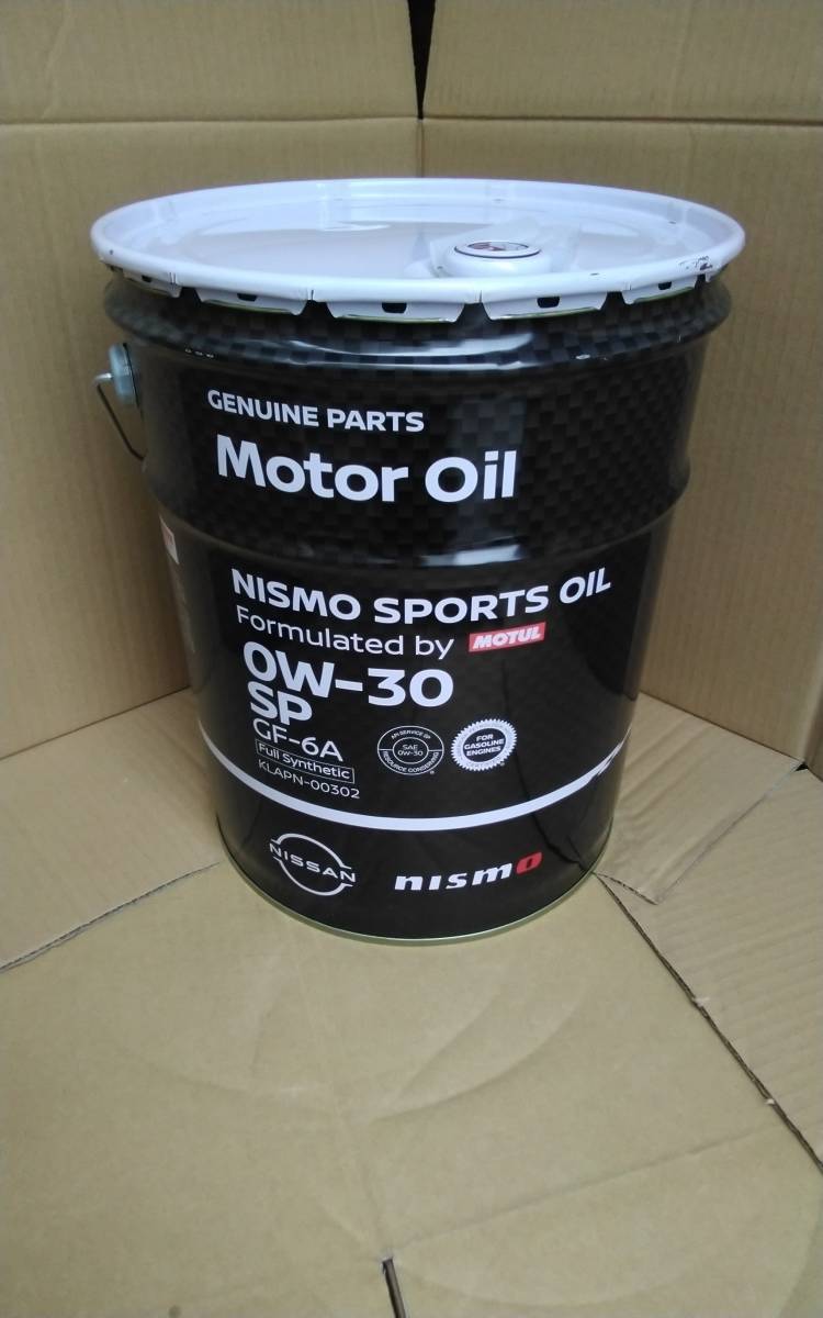 NISMO SPORTS OIL Formulated by MOTUL 0w-30 20Lペール缶 訳あり品(エンジンオイル)｜売買された ...