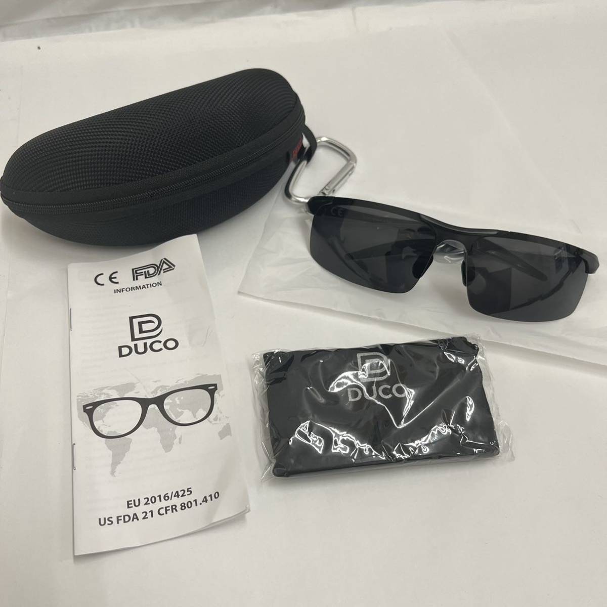 オススメ DUCO サングラス DC8177S デューコ／偏光／6816-126／ブラック／スポーツ／アウトドア／UVカット／CA0(スポーツサングラス)｜売買されたオークション情報 ...
