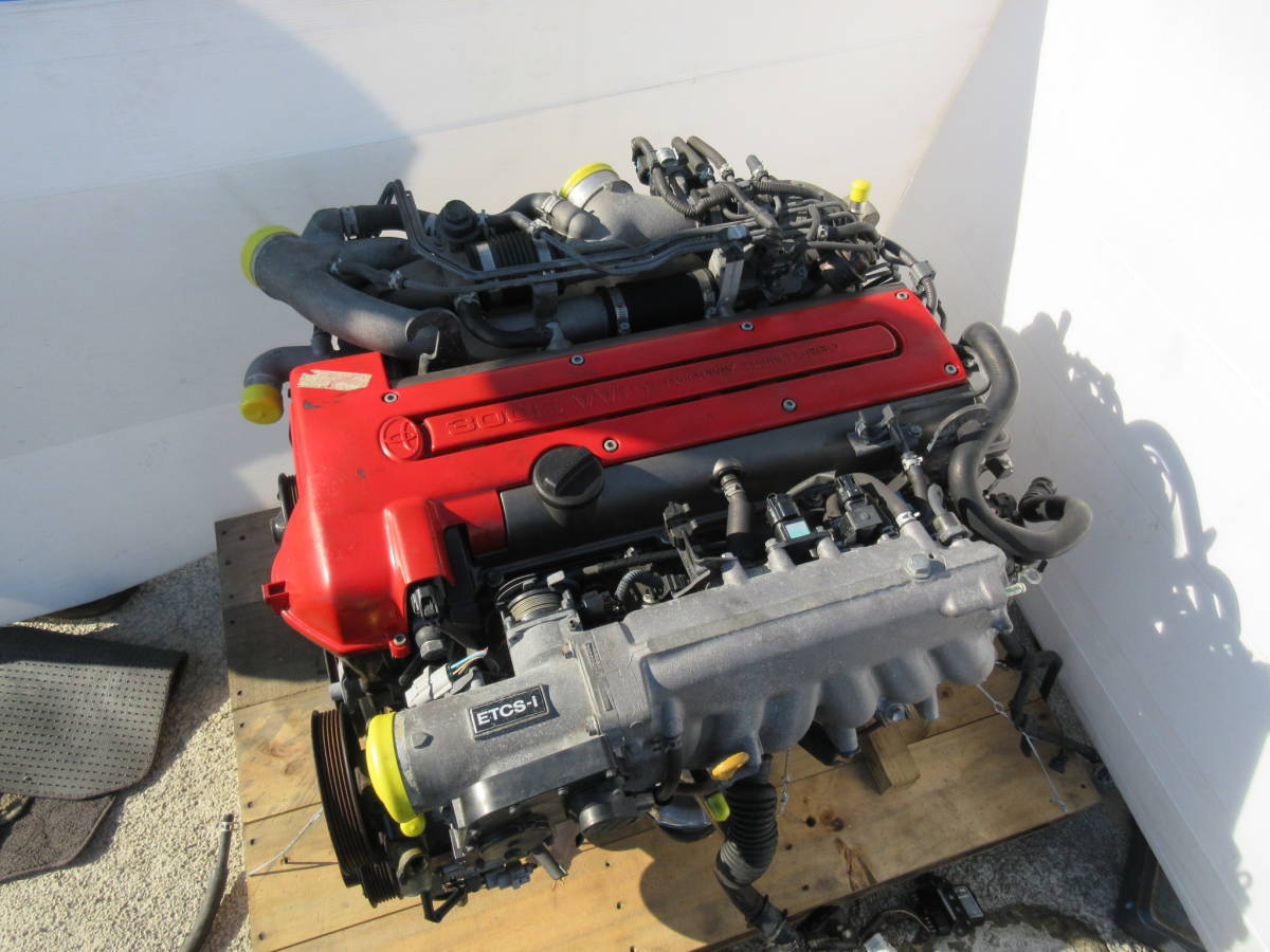 JZS160 トヨタ アリスト エンジン ターボ 2JZ 3000 VVT-i TWO WAY TWIN TURBO 050829rh ...