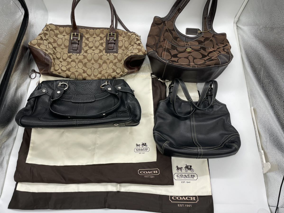 COACH コーチ ハンドバッグ 4点まとめ レディースバッグ D0768-11292 D0882-12456 M0871-13169 L3S ...