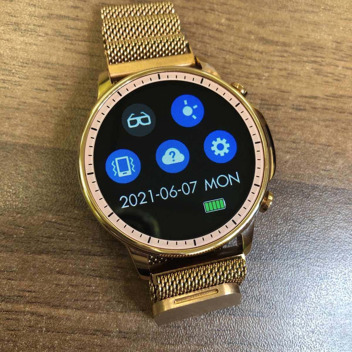 Fabian ファビアン smartwatch スマートウォッチ SB23 Gold Metal 稼働品 No5249(スマートウォッチ本体 ...