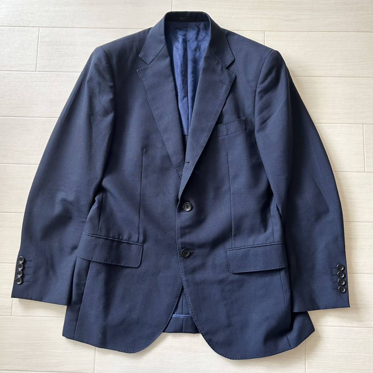 オンワード樫山 sebiro&co DORMEUIL生地 セットアップスーツ メンズスーツ ネイビー L程度(Lサイズ)｜売買された ...