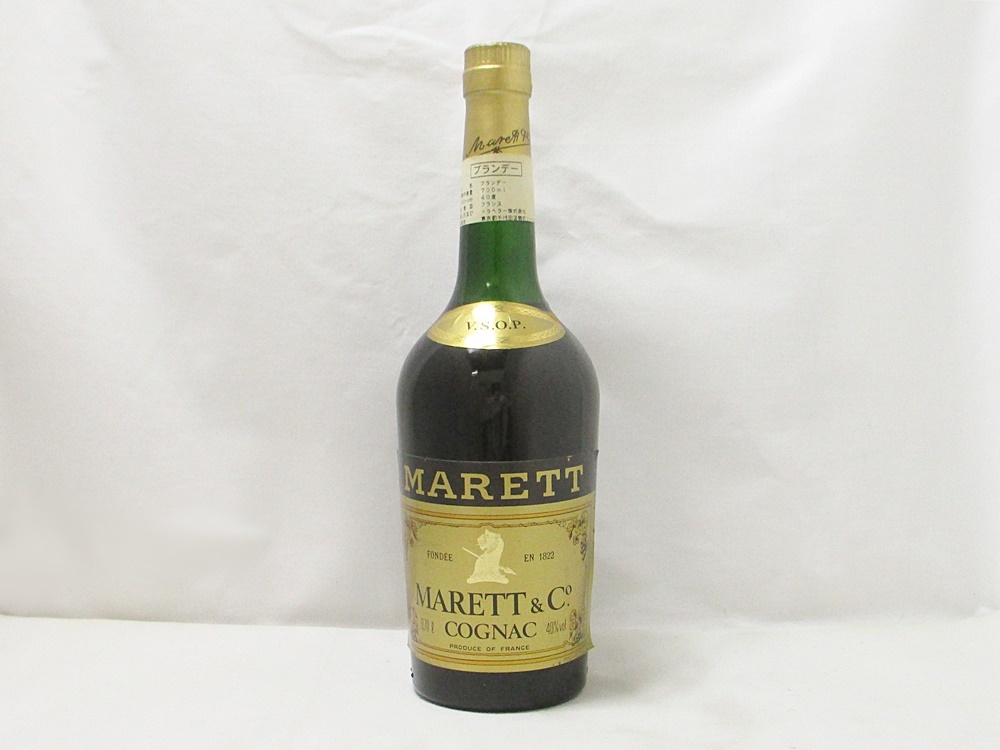 B23-2096 MARETT＆Co. マレット VSOP 700ml 40％ ブランデー コニャック 古酒 未開栓 洋酒 フランス トラベラー輸入品(その他)｜売買されたオークション情報 ...