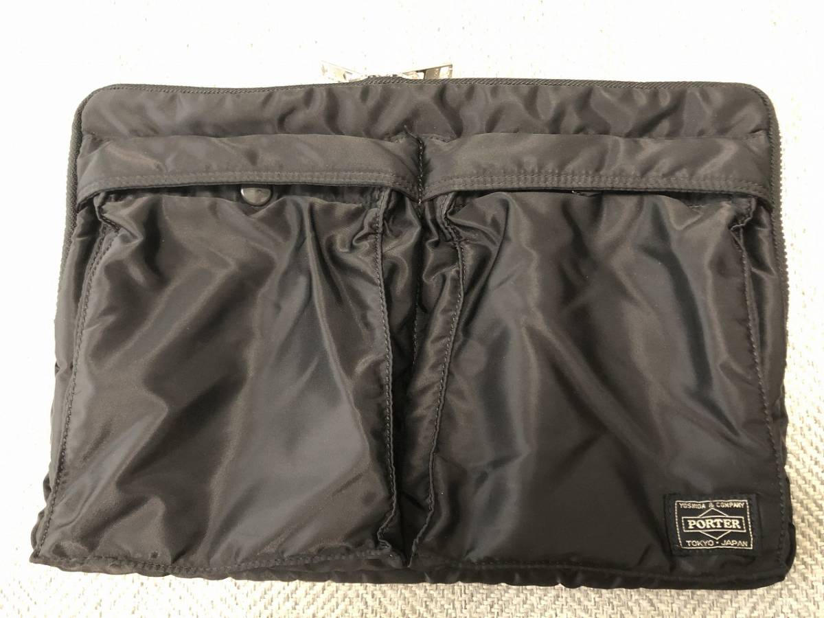 PORTER ポーター タンカー ドキュメントケース 黒 ブラック クラッチバッグ TANKER DOCUMENT CASE fnm(ブリーフケース、書類かばん)｜売買されたオークション情報 ...