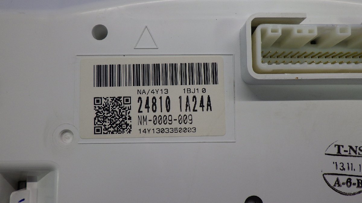 マーチ ニスモS スピードメーター 24810-1A24A 120 484Km HR12DE 5MT H26年 K13(計器、追加メーター本体 ...