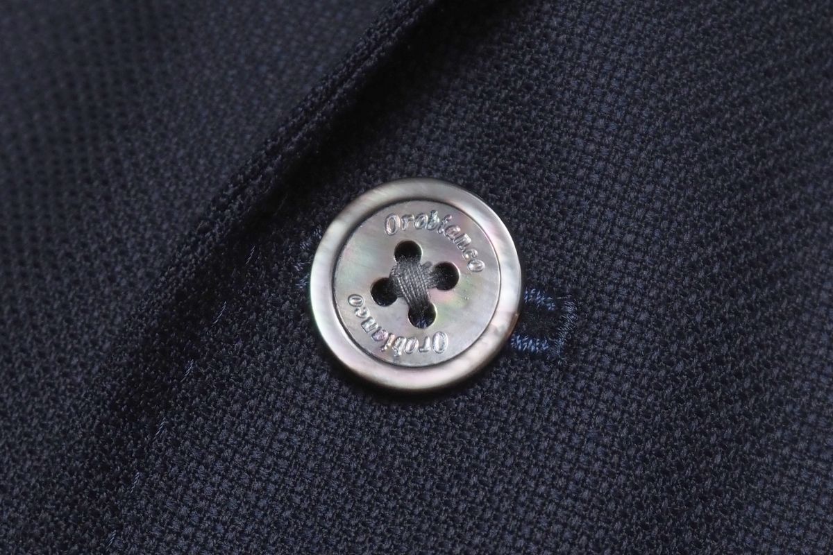 GO3687// /カノニコ生地 オロビアンコ/Orobianco メンズ48/SUPER110’s/テーラードジャケット/ブレザー/紺/ネイビー(オロビアンコ)｜売買されたオークション情報 ...