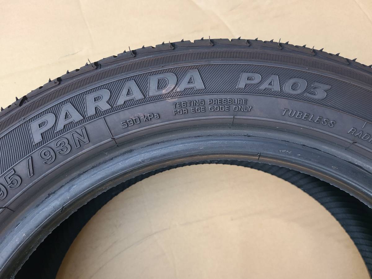 YOKOHAMA ヨコハマ PARADA パラダ PA03 14インチ 165/55R14C 95/93N 4本 品(中古品)｜売買された ...