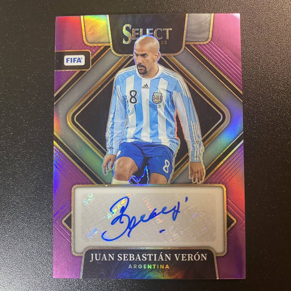 2022-23 Panini Select FIFA Signatures Purple Prizm /49 Juan Sebastian ...