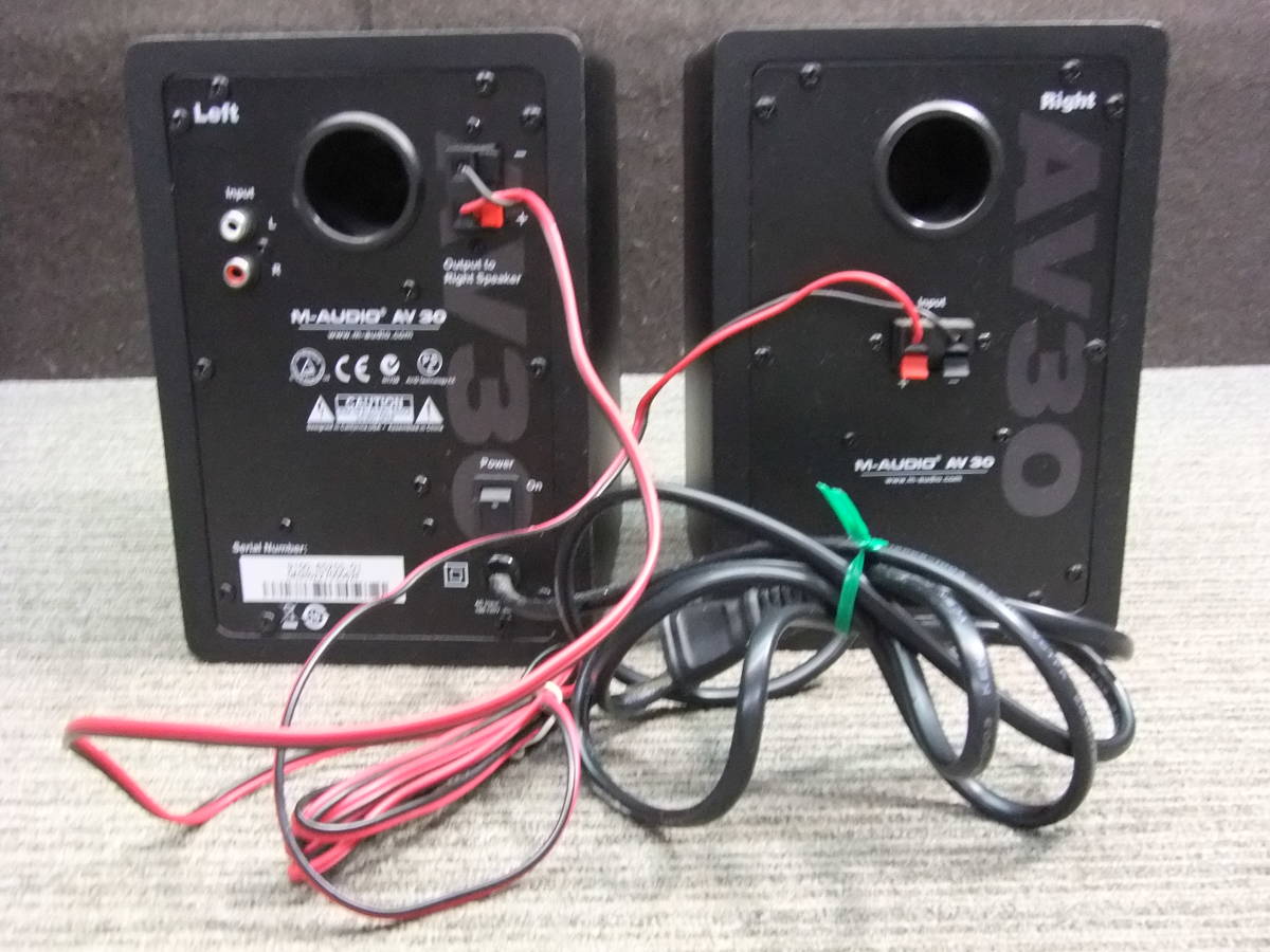 nc オ11-44 M-AUDIO Studiophile AV30 モニタースピーカー Compact Monitor Speakers ...