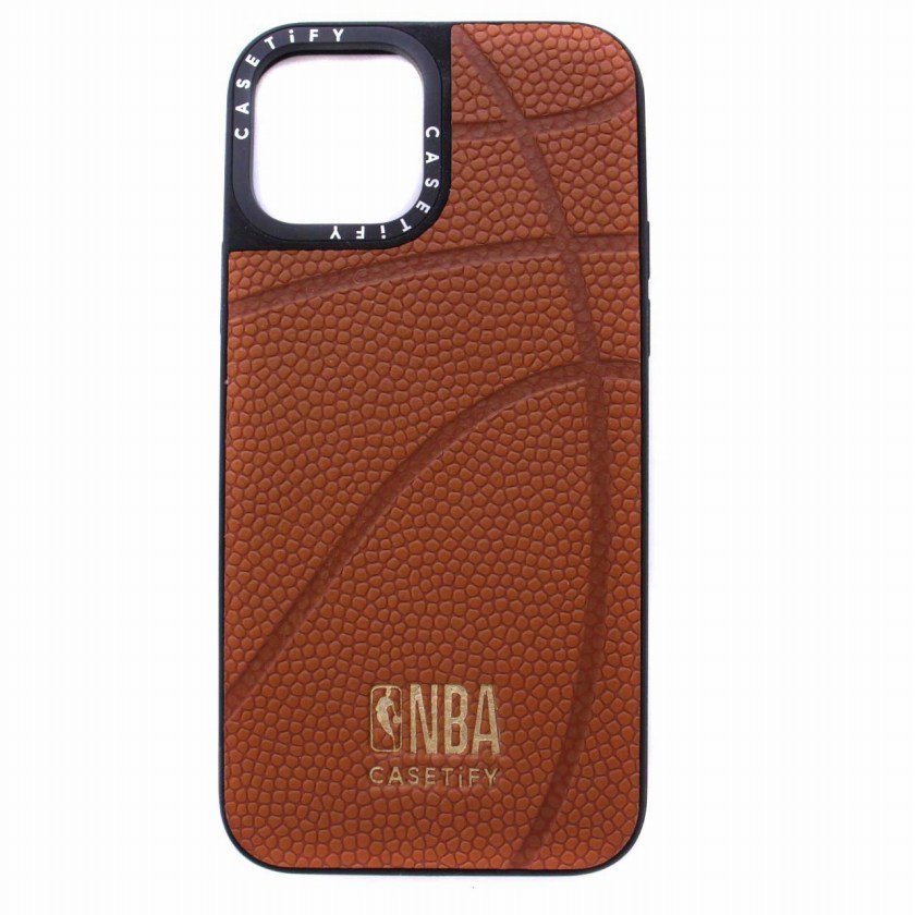 品 CASETIFY NBA Basketball Trophy Case iPhoneケース スマホケース 12/12Pro 茶 ブラウン ...