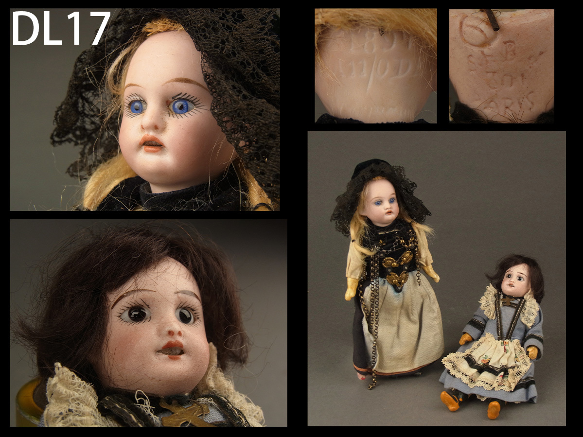 DL17 S.F.B.J アーモンド マルセル ビスクドール二種 17cm 20cm(ビスクドール)｜売買されたオークション情報、yahooの ...