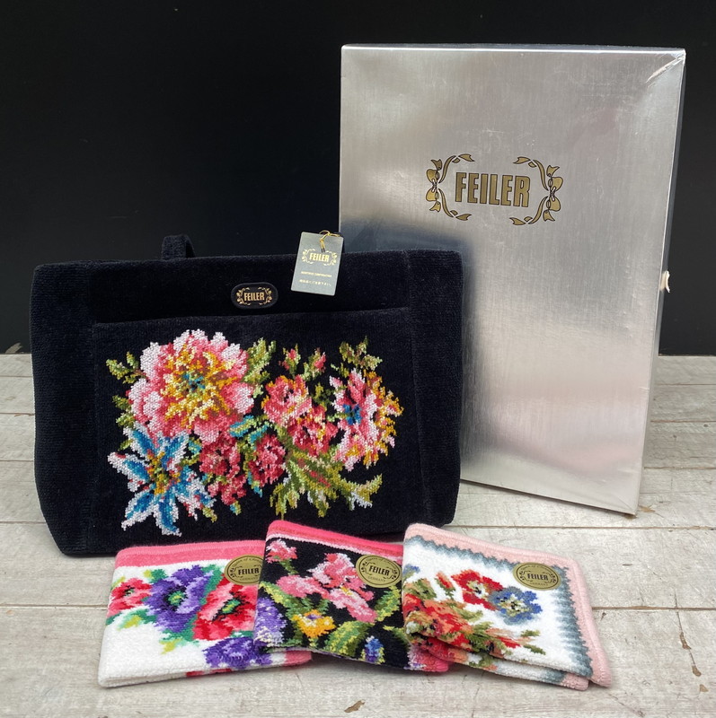 S-101 1円 FEILER ハンドバッグ+タオルハンカチまとめ売り シュニ―ル織 フェイラー(フェイラー)｜売買されたオークション情報、yahooの商品情報をアーカイブ公開 ...