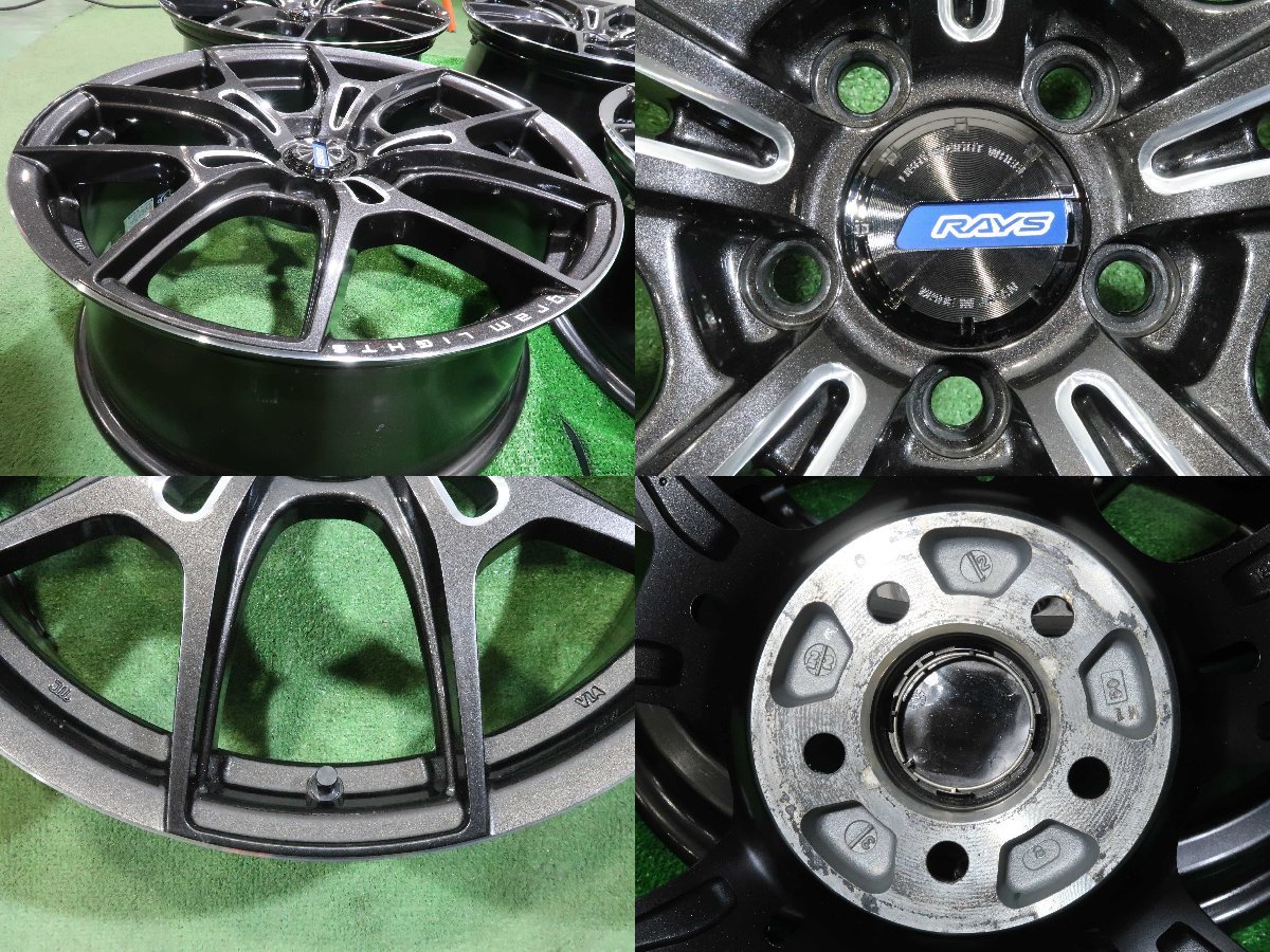 4本 RAYS グラムライツ gram LIGHTS 57FXZ 18インチ ホイールのみ 7.5J +50 5H PCD 100 レクサス CT プリウス カローラ ツーリング 86 BRZ ...