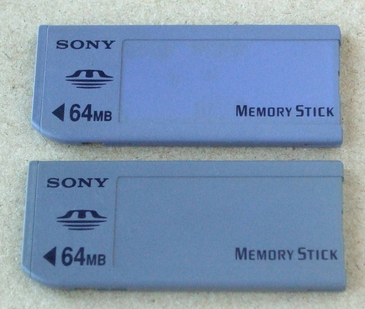 SONY ソニー 純正 MEMORY STICK メモリースティック 64MB 2枚 MSA-64A 日本製 MADE IN JAPAN ...