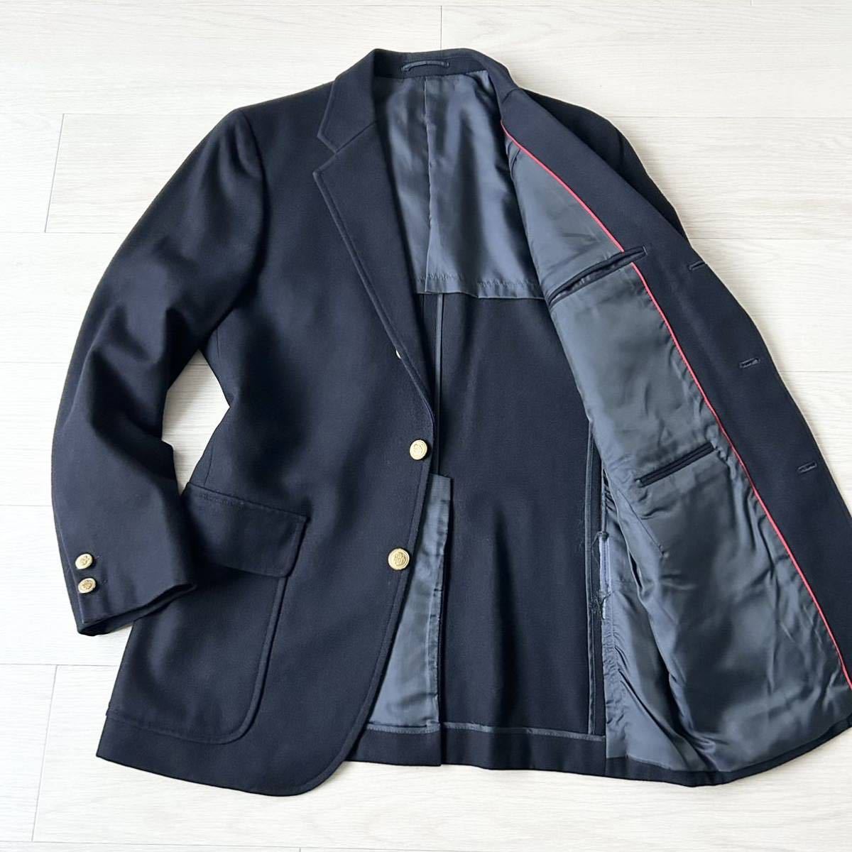 J.PRESS ジェイプレス 金ボタン フラノウール テーラード ジャケット M相当 C94 W80 T175 紺 ネイビー 段返り3ボタン 秋冬 ブレザー(Mサイズ)｜売買されたオークション ...