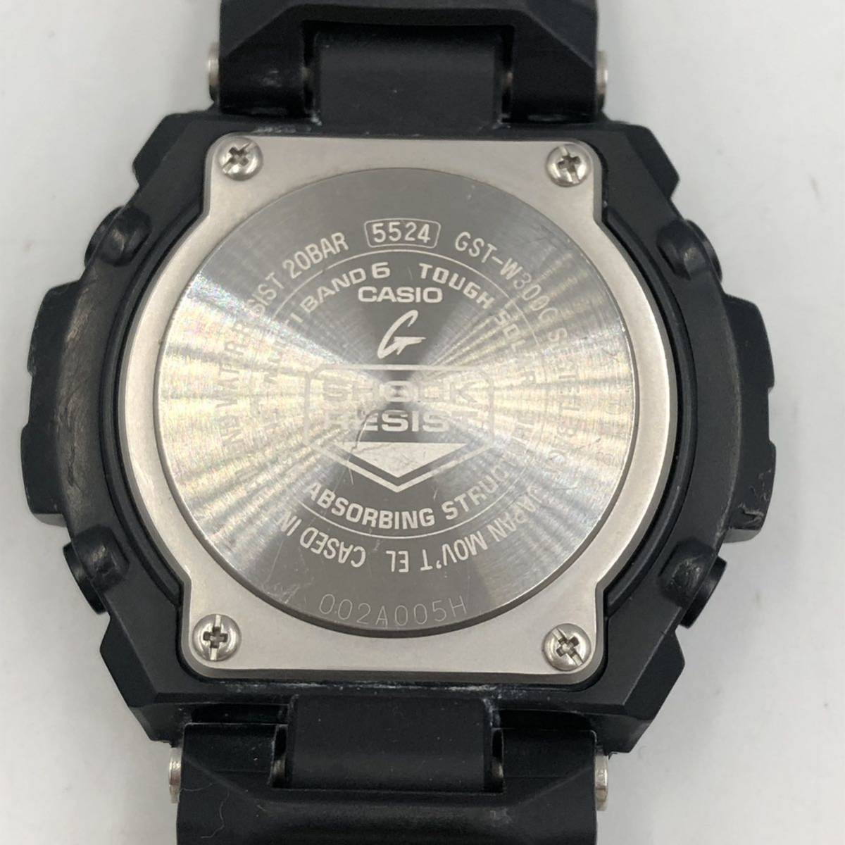 1.26YG-Y38 カシオ G-SHOCK 腕時計 CASIO/Gショック/タフソーラー/5524/GST-W300G/ブラック/Watch ...
