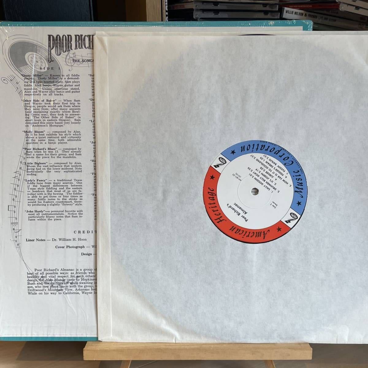 US盤Org.レア Poor Richard's Almanac Alan Munde Sam Bush Wayne Stewart 1969 ...