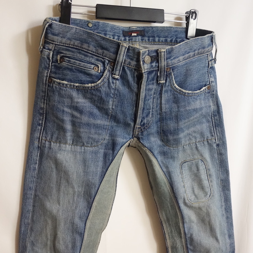 FULLCOUNT フルカウント レザー切替 バイカーデニム パンツ W30 1451W 本革パッチ(ジーンズ)｜売買されたオークション情報、yahooの商品情報をアーカイブ公開 ...