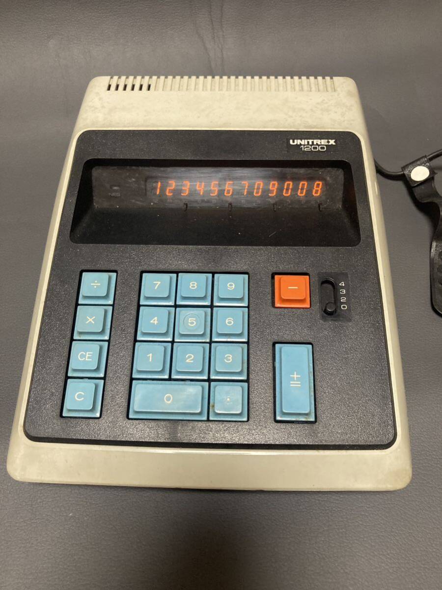 電卓 栄光 UNITREX ユニトレックス 昭和 レトロ 当時物 計算機 加算機 1200(その他)｜売買されたオークション情報、yahooの ...