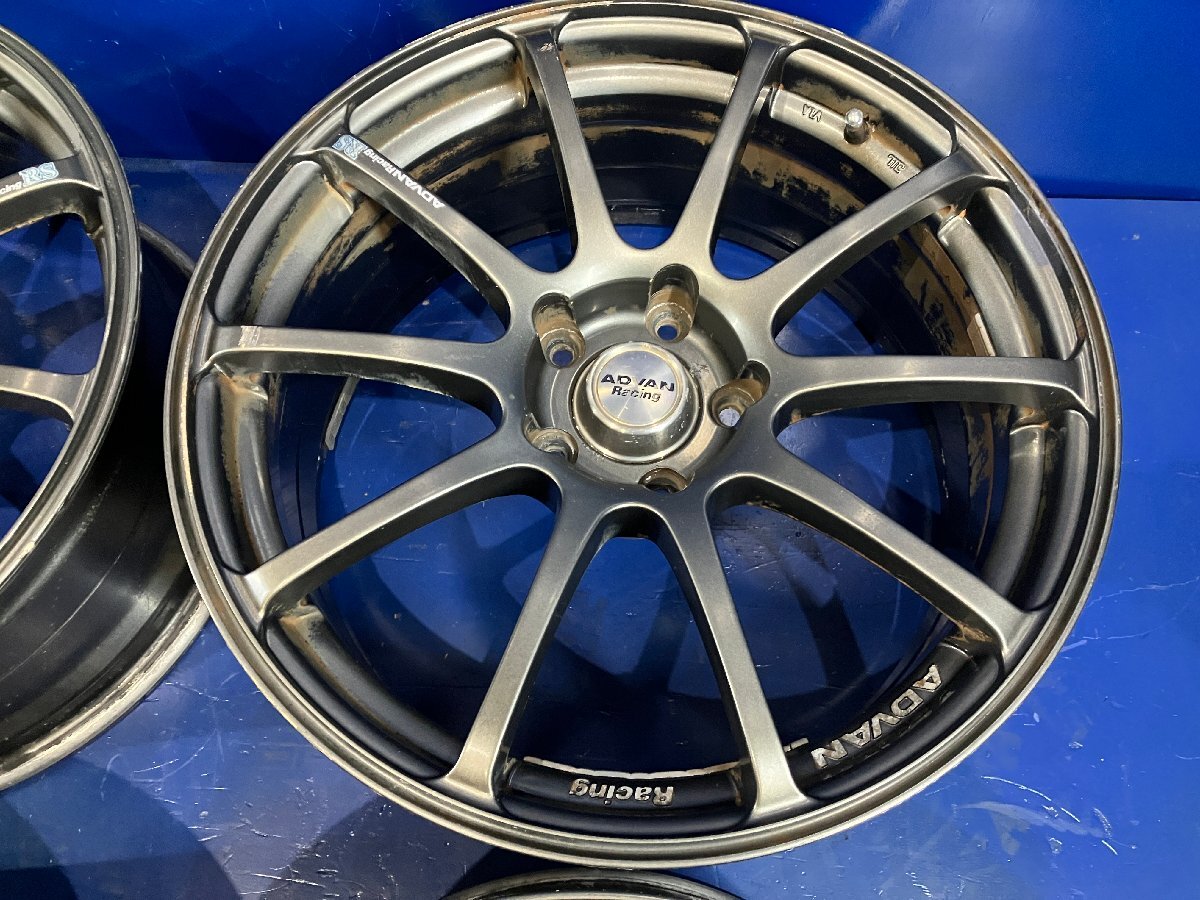 YOKOHAMA ヨコハマホイール ADVAN Racing RS アドバンRS 18インチ 8J+37 5穴 PCD114.3 4本セット ...