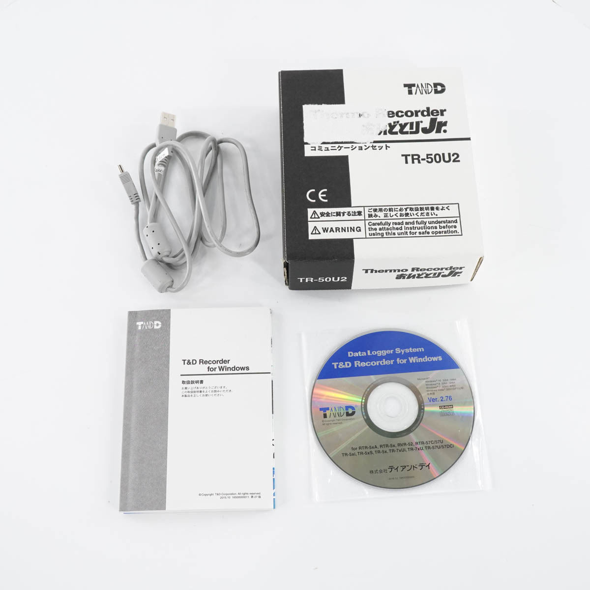 DW 8日保証 TR-50U2 T＆D Thermo Recorder Communication Port おんどとりJr用 コミュニケーションポート ソフトウェア... 05689 ...