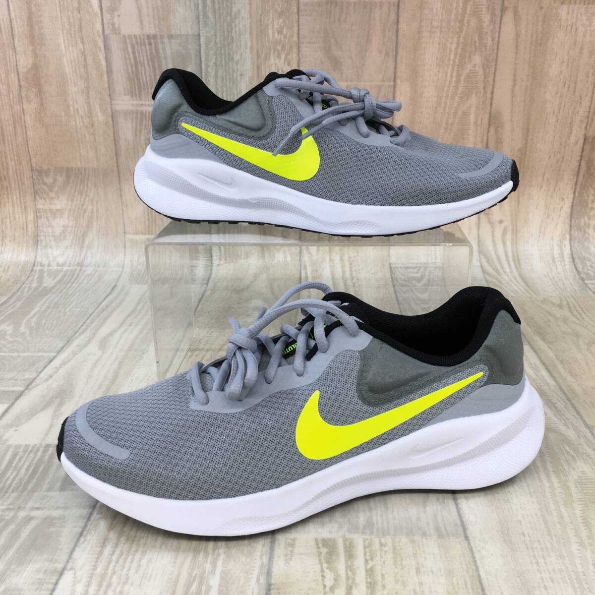 KZ1417 NIKE : REVOLUTION7 ジョギングシューズ FB2207-002 25.5 グレー系 ナイキ レボリューション7 ...