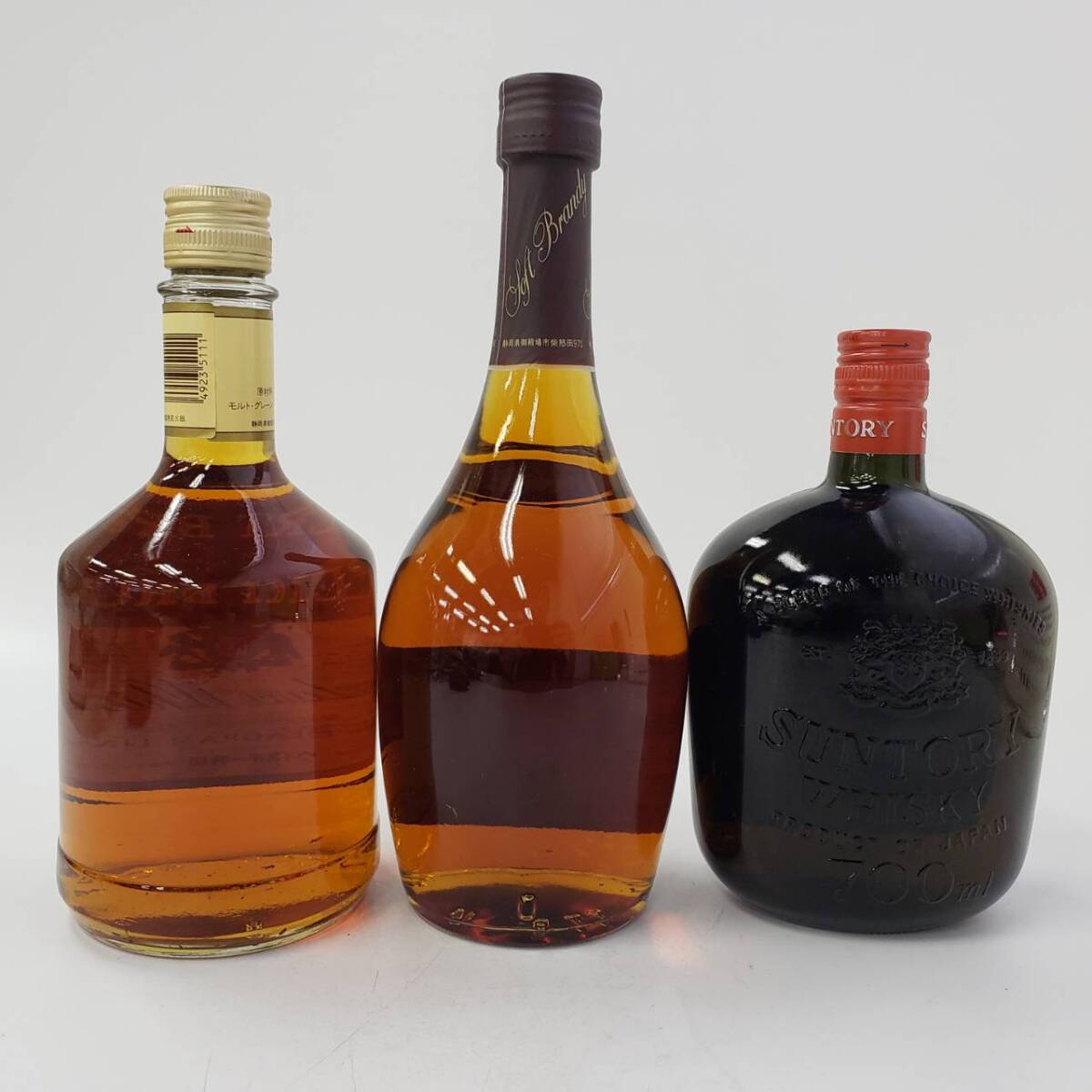 M11012 054 -608/TM3000 酒 同梱不可 3本まとめ ROBERT BROWN Deluxe Whisky/CHATELAIN V.S.O.P./SUNTORY WHISKY ...