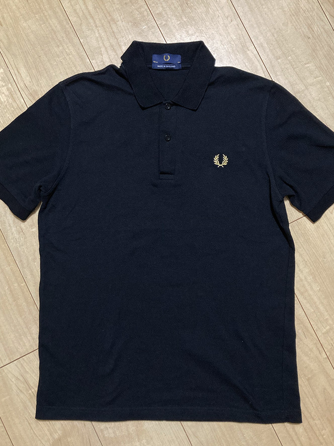 FRED PERRY フレッドペリー M3 ポロシャツ ブラック size40 MODS PAUL WELLER Ben Sherman ...