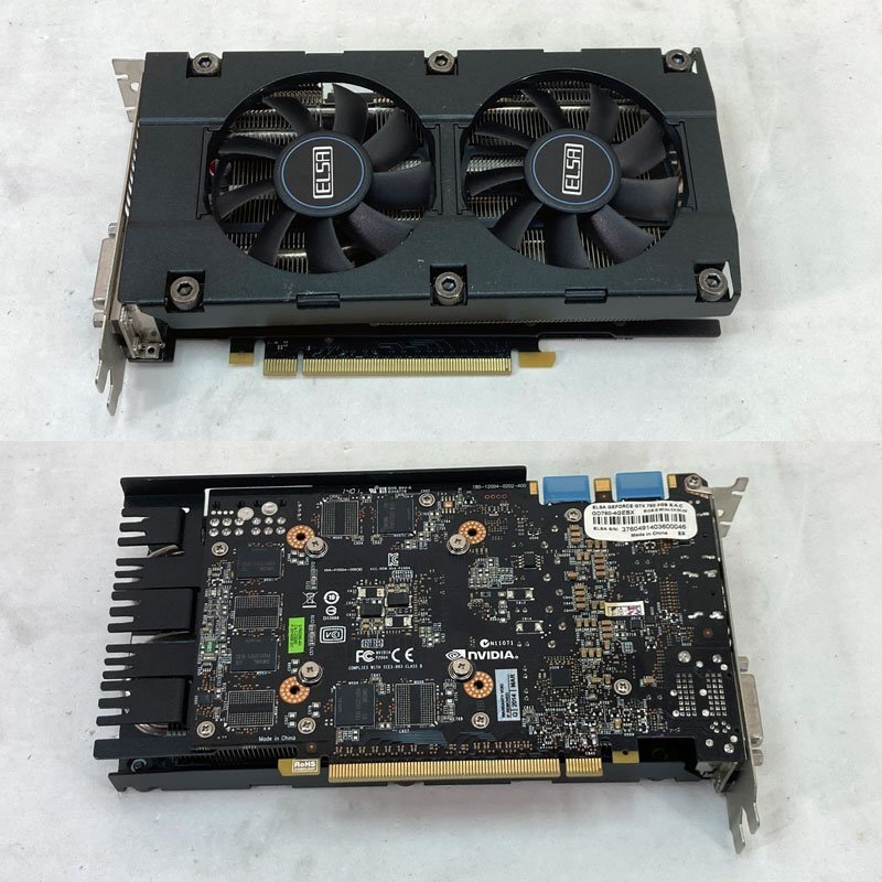 グラフィックカード Vista Win11 LINUX ELSA NVIDIA GeForce GTX 760 GDDR5 4096MB ...
