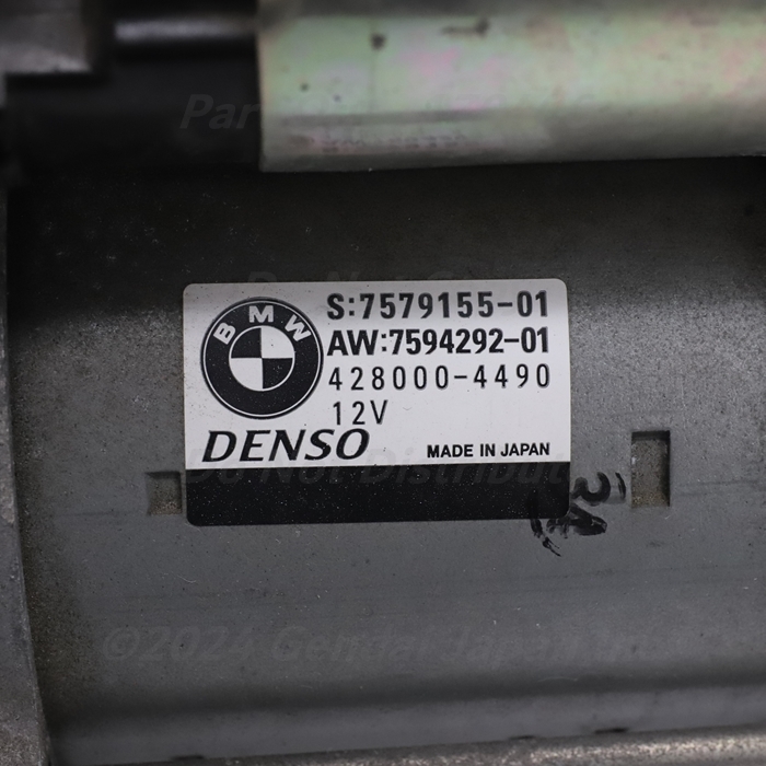 B-27 523i F11 Mスポーツ スターターモーター セルモーター 12417579155 12412354701 F20 E90 ...