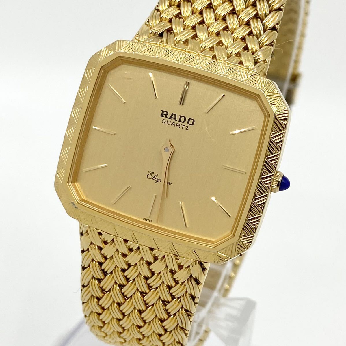 RADO Elegance 腕時計 ウォッチ クォーツ quartz ゴールド 金 128.9009.2 H0520327 ラドー Y1257 ...