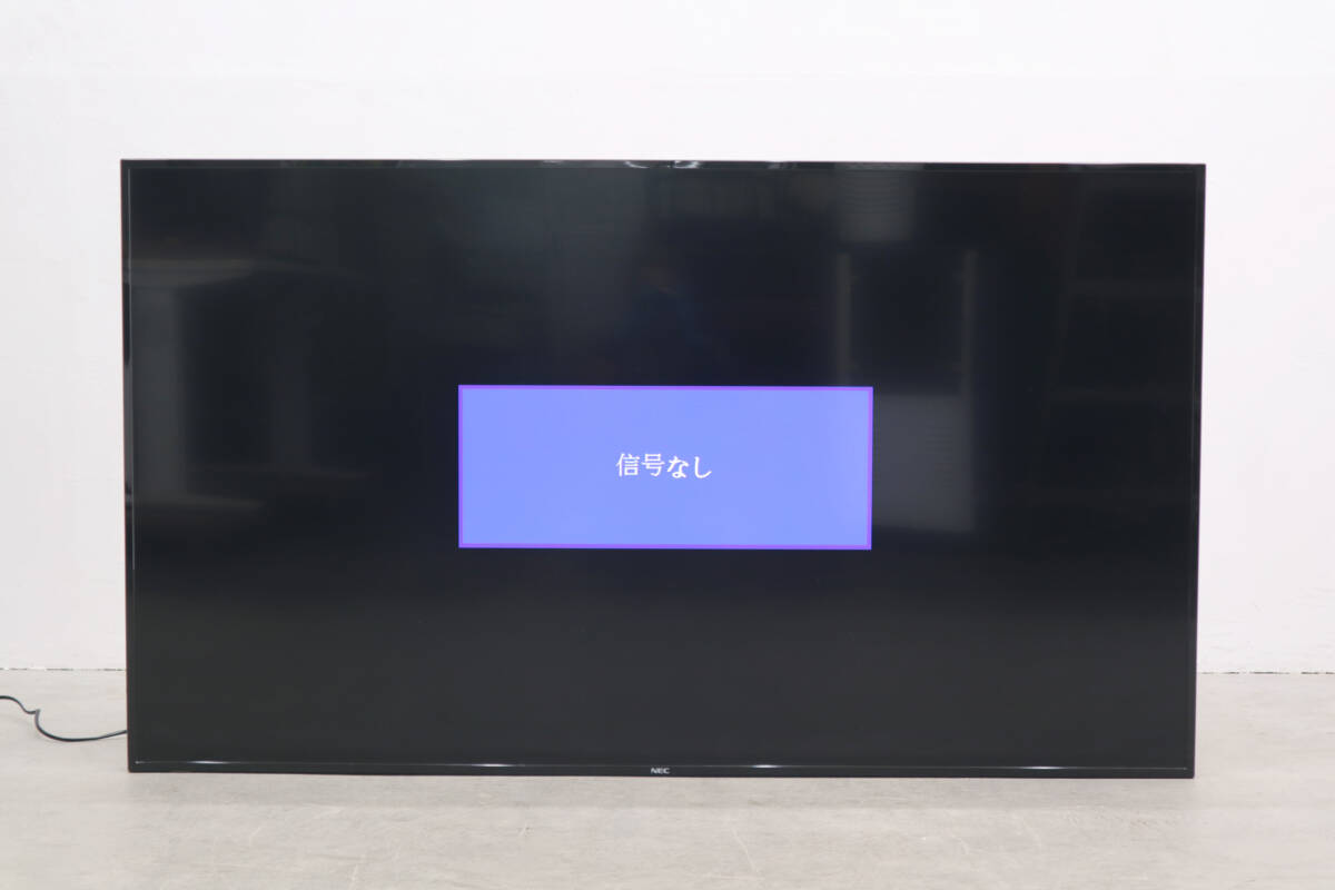 18年製 NEC Digital Signage Display LCD-E656 65インチ 液晶モニター 壁掛け金具付き サイネージ ...