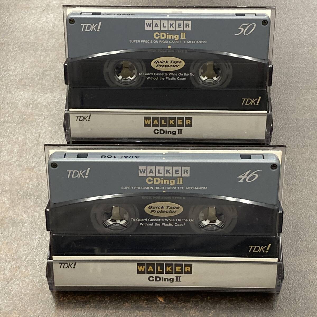 0238T TDK CDingII WALKER 46 50分 ハイポジ 2本 カセットテープ/Two TDK CDingII WALKER ...