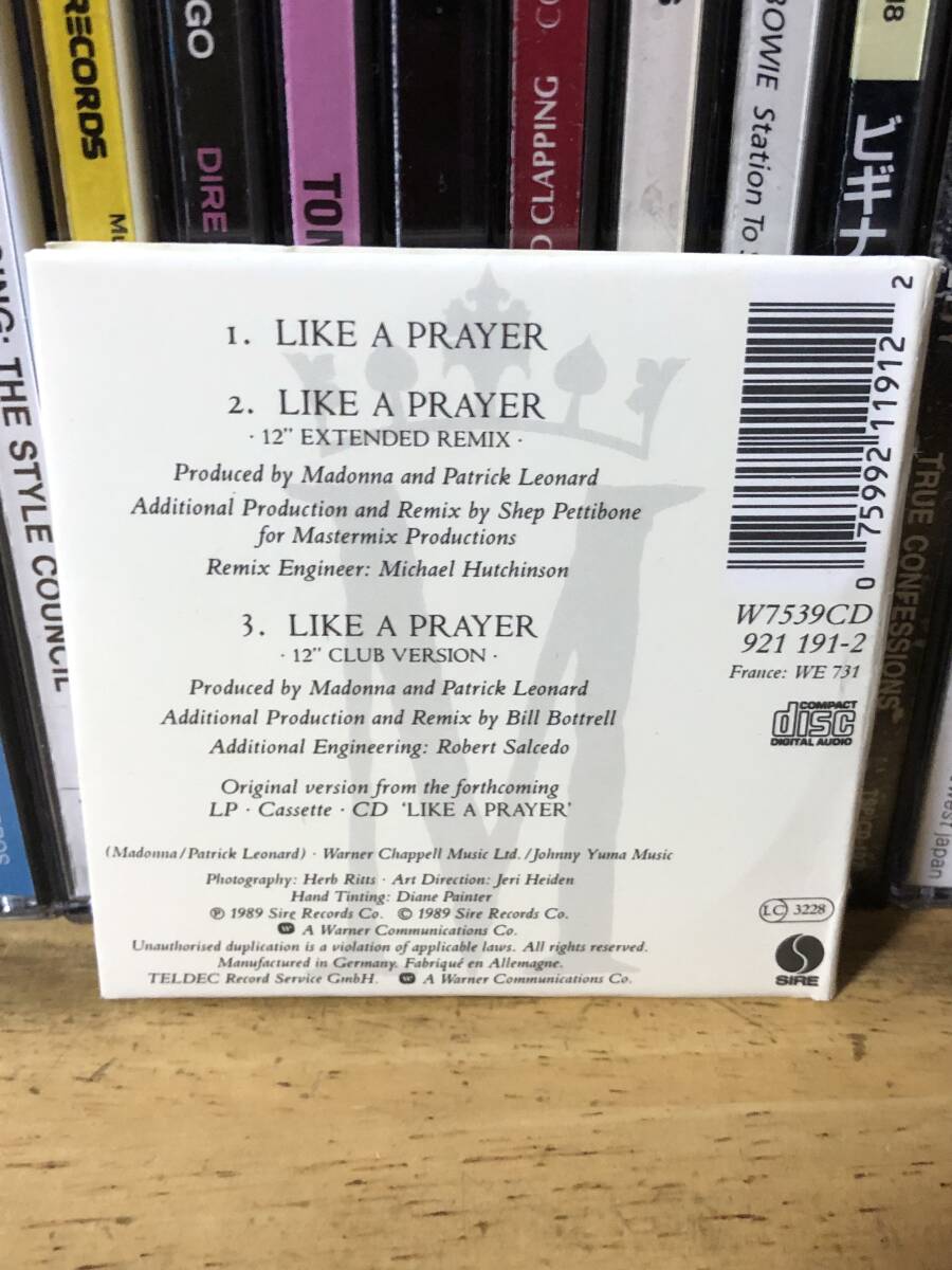 MADONNA/LIKE A PRAYER 8㎝ 3inch CD SINGLE マドンナ/ライク ア プレイヤー(Madonna)｜売買されたオークション情報、yahooの商品情報を ...