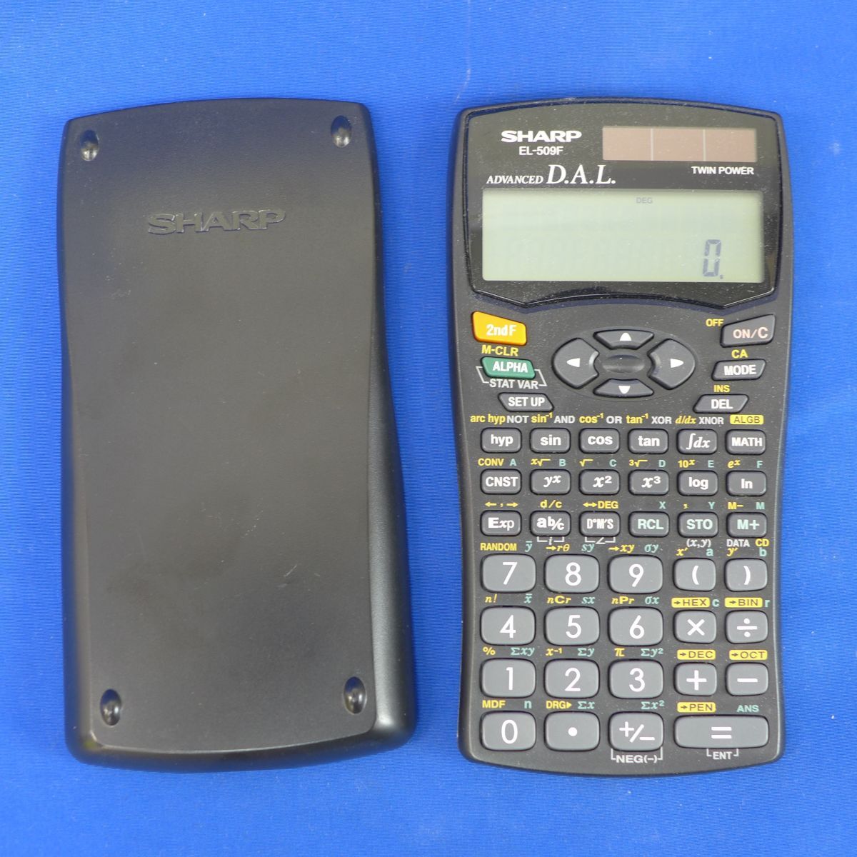内S9093 関数電卓 SHARP EL-509F 専用カバー付き(シャープ)｜売買されたオークション情報、yahooの商品情報をアーカイブ ...