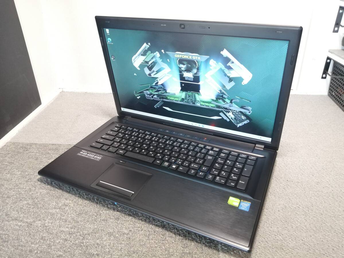 大画面 SSD512GB ゲーミング Diginnos i7-4710MQ NVIDIA GeForce 840M win11Pro 16G office2019 17.3インチFULL HD ...