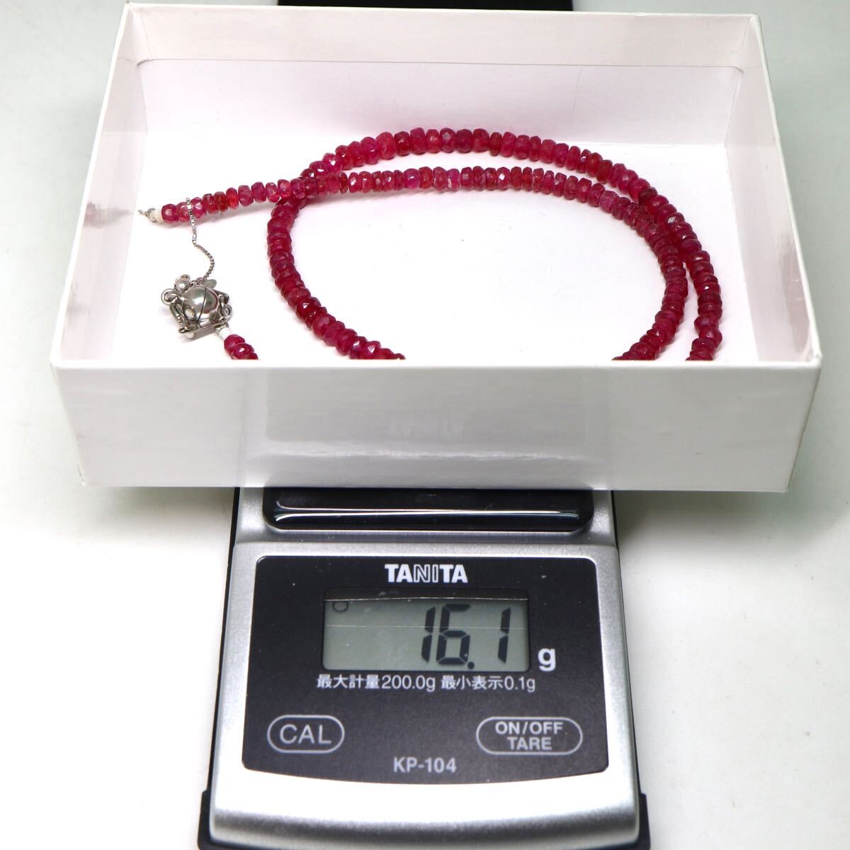 1円〜 K18WG 天然ルビー ジャンクネックレス J 約16.1g ruby necklace jewelry DH0/EA8 E156(ルビー)｜売買されたオークション情報、yahooの ...