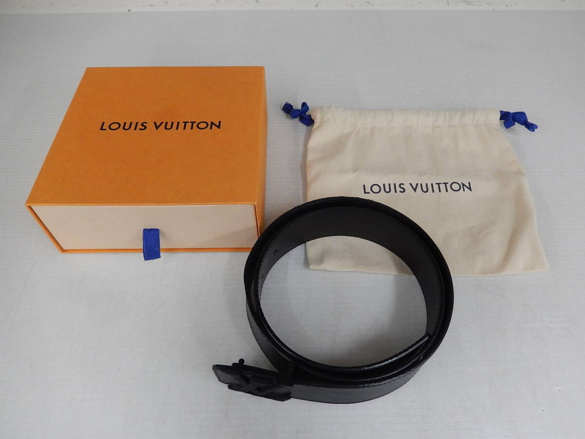 LOUIS VUITTON ルイヴィトン ベルト サンチュール LV イニシャル エピ ブラック M9229/JJ4159 サイズ34(その他 ...