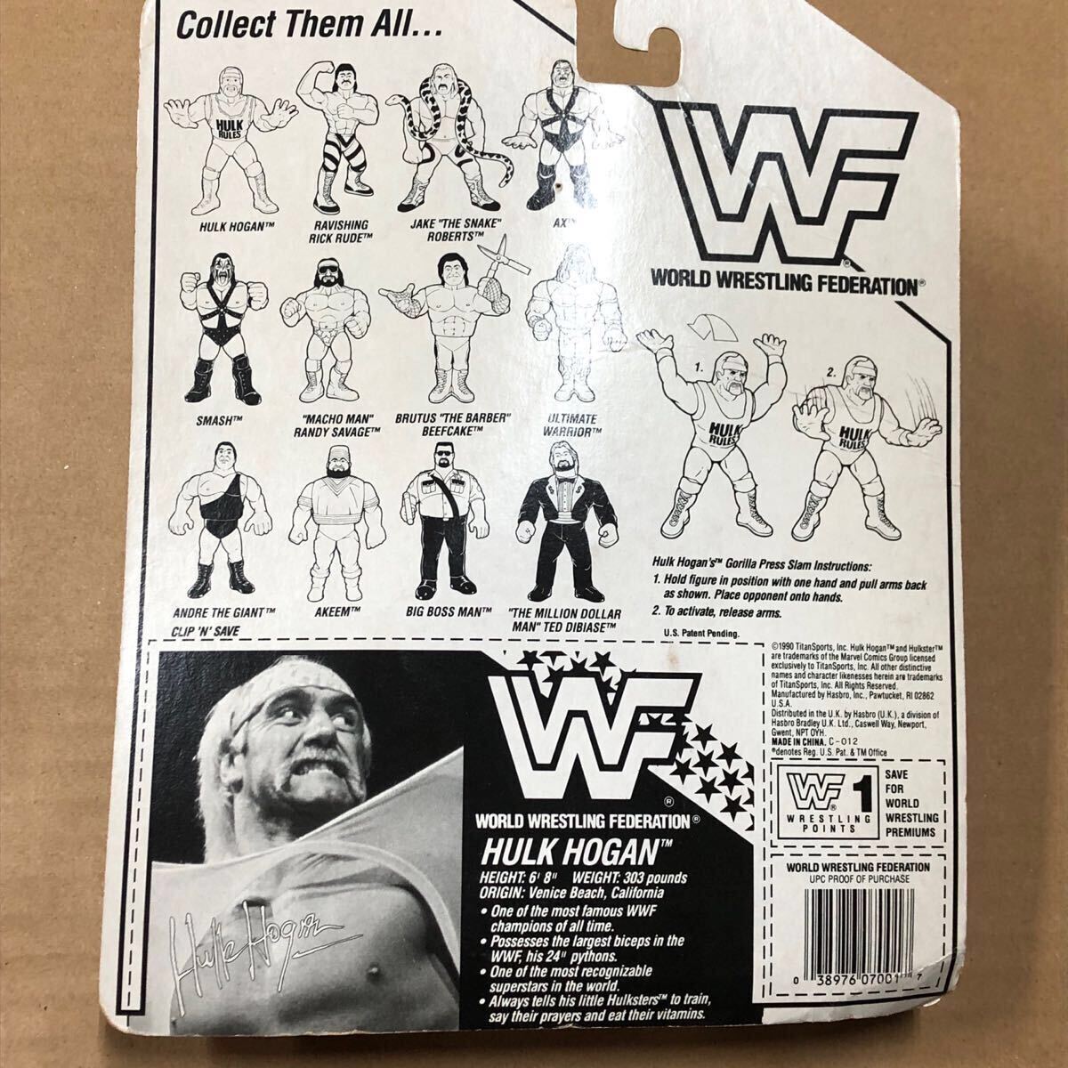 1-176 HULK HOGAN WWF WORLD WRESTLING FEDERATION BLUE CARD HASBRO ...