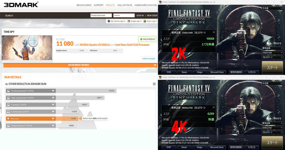 NVIDIA Quadro GV100 HP Z8 G4 Workstation 8コア Xeon Gold 5122×2基 メモリ-192G NVMe 256GB-SSD + 20TB ...
