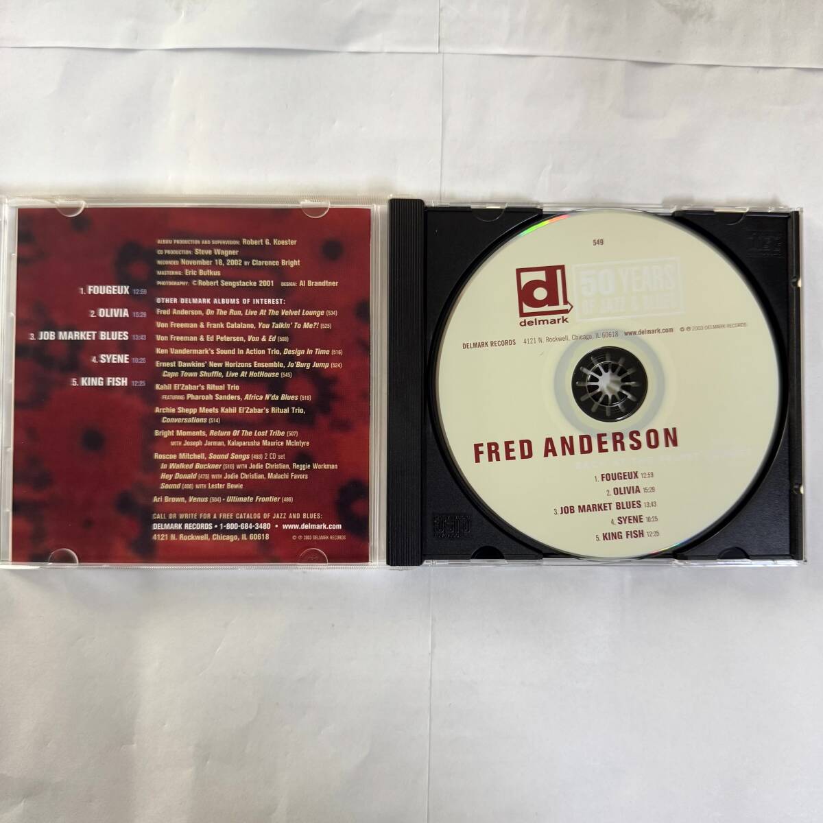 CD Fred Anderson / Back At The Velvet Lounge / dg-549 / 2003 / Free ...