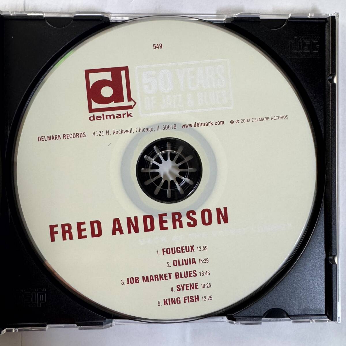 CD Fred Anderson / Back At The Velvet Lounge / dg-549 / 2003 / Free ...