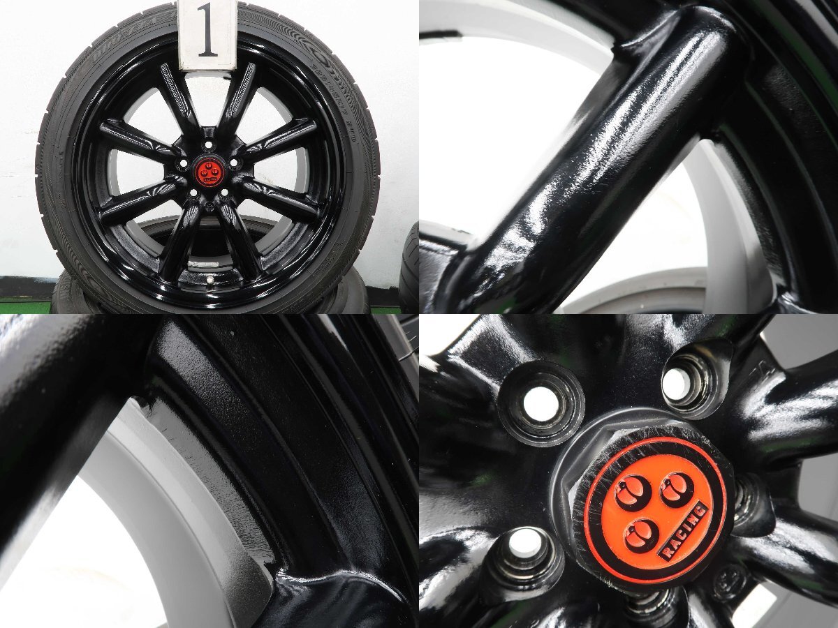 4本 RS Watanabe 17インチ 8J +45 5H 100 ラジアル タイヤ DUNLOP DIREZZA DZ102 2023年 ...