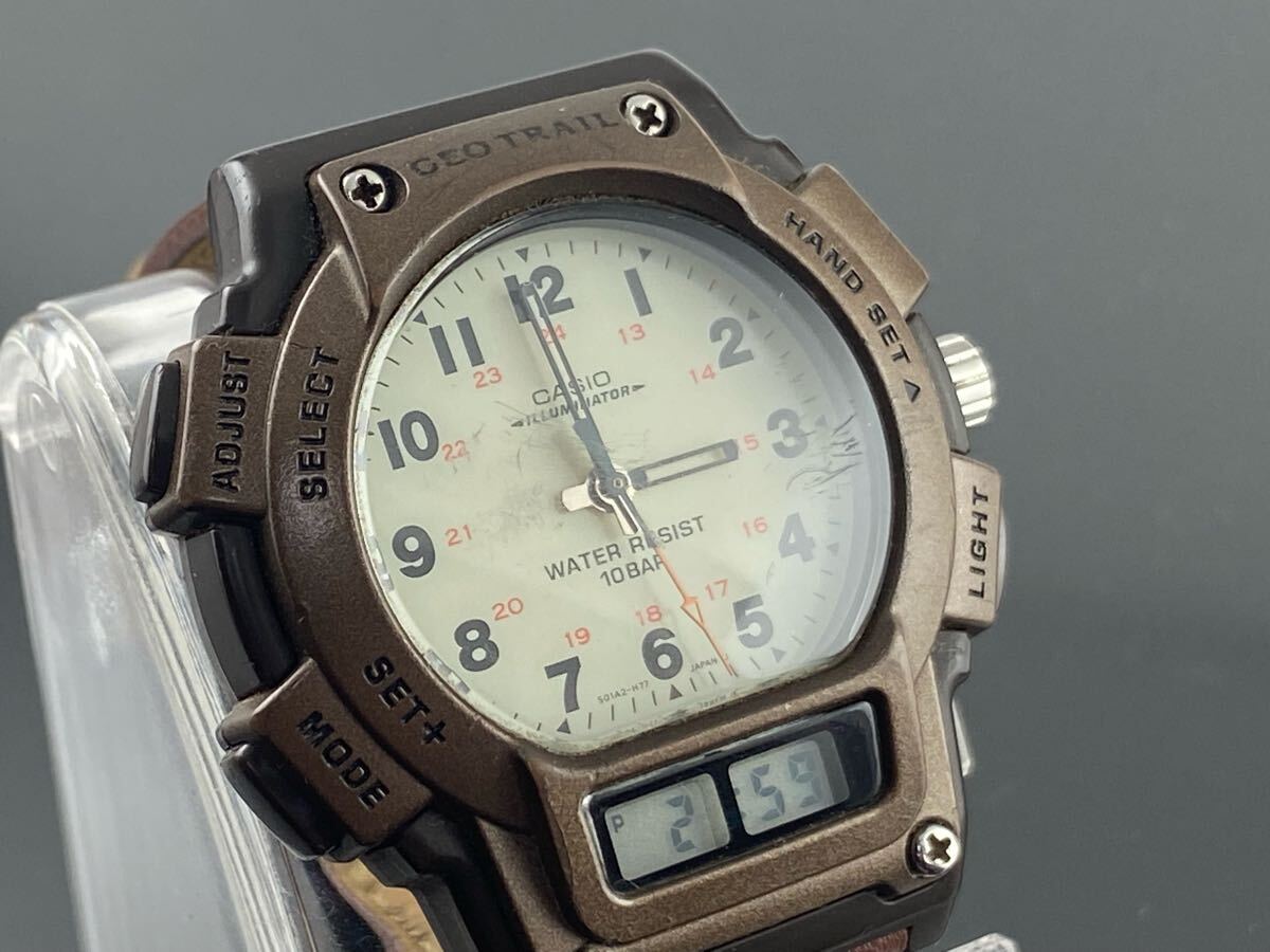A1507 1円 メンズ腕時計 アナデジ カシオCASIO イルミネーター GEO TRAIL FT-611(カシオ)｜売買されたオークション ...