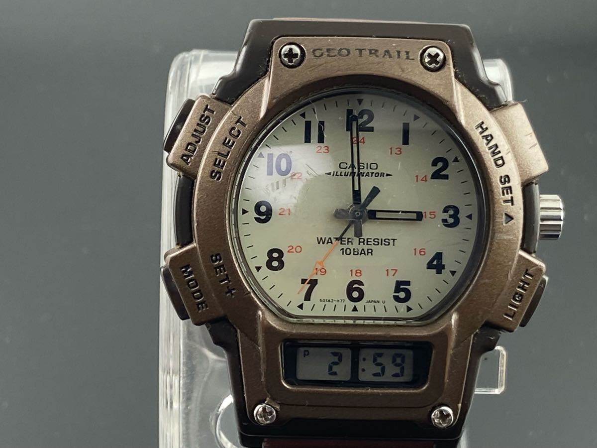 A1507 1円 メンズ腕時計 アナデジ カシオCASIO イルミネーター GEO TRAIL FT-611(カシオ)｜売買されたオークション ...