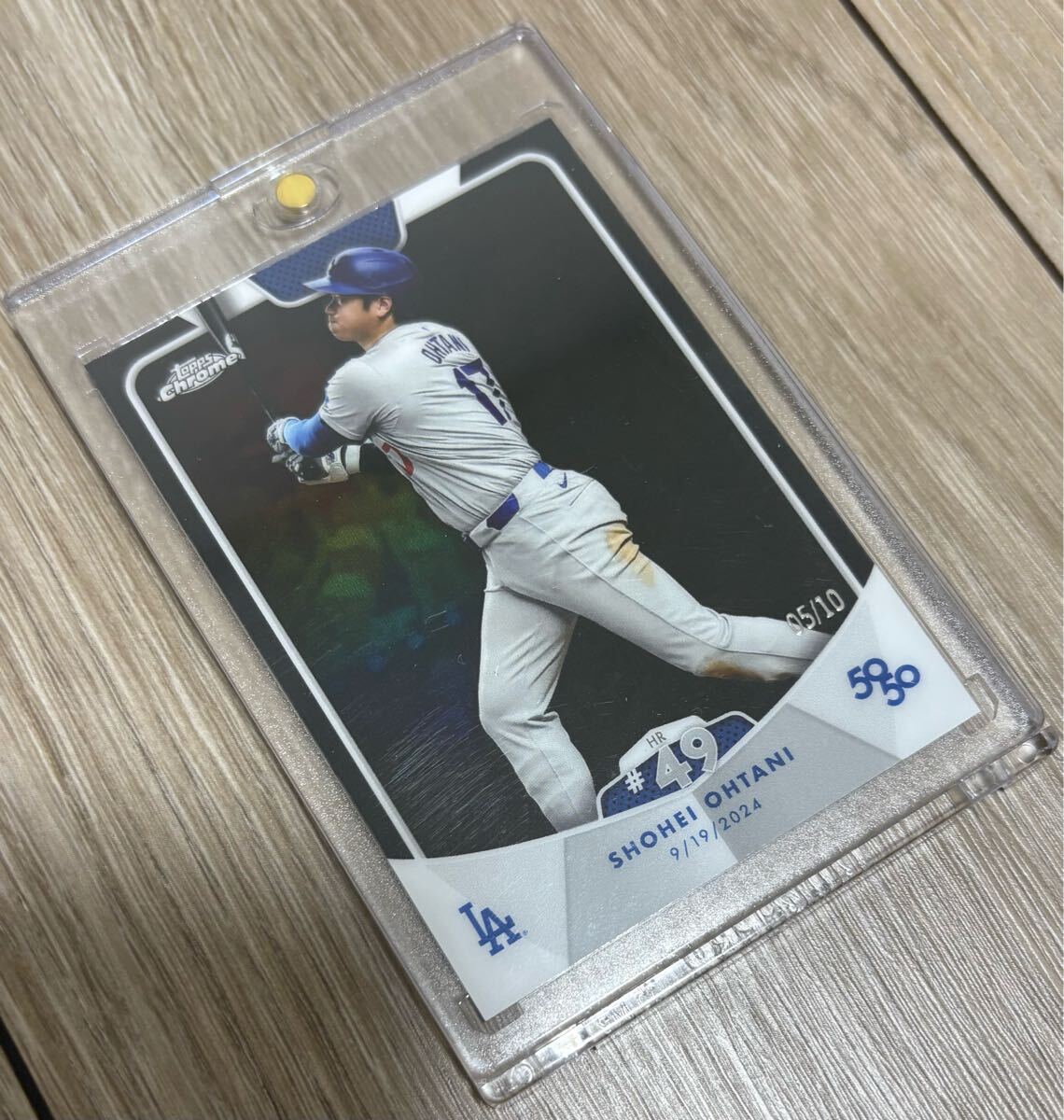 激レア 10枚限定 2024 TOPPS Chrome 50/50 MVP MLB HR #49 クロム パラレル リフラクター /10 10シリ 大谷 翔平 Shohei Ohtani ...