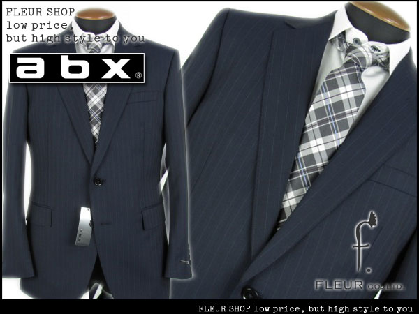 7750 abx エービーエックス 秋冬 ストライプ柄2BスーツAB7 紺(XLサイズ以上)｜売買されたオークション情報、yahooの商品情報をアーカイブ公開 - オークファン（aucfan.com）