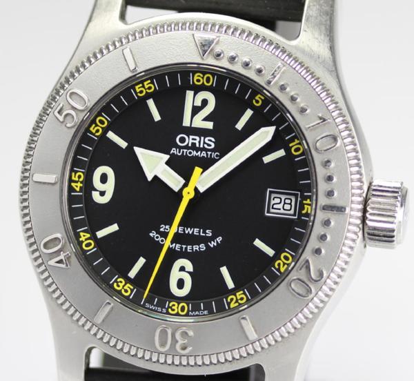 ORIS オリス 7502 ビッグクラウン ダイバー 200m AT メンズ(オリス)｜売買されたオークション情報、yahooの商品情報を ...