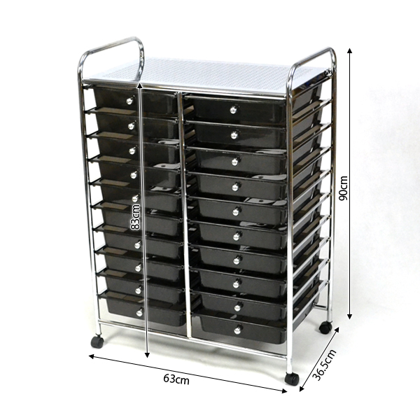 激安 アメリカンスタイリッシュ/豪華20段キャビネット/ワゴン